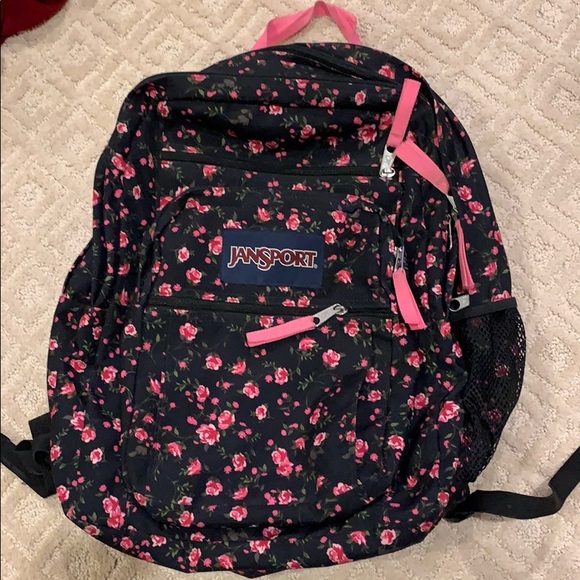 Jansport | Bags | Jansport Floral Backpack | Poshmark